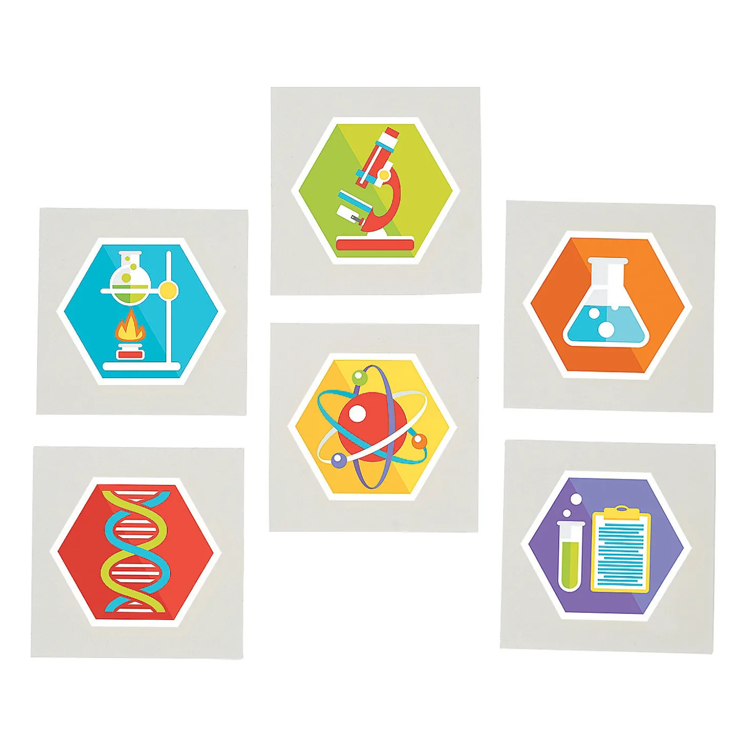 Bulk 72 Pc. Science Party Temporary Tattoos - Fidget Toys